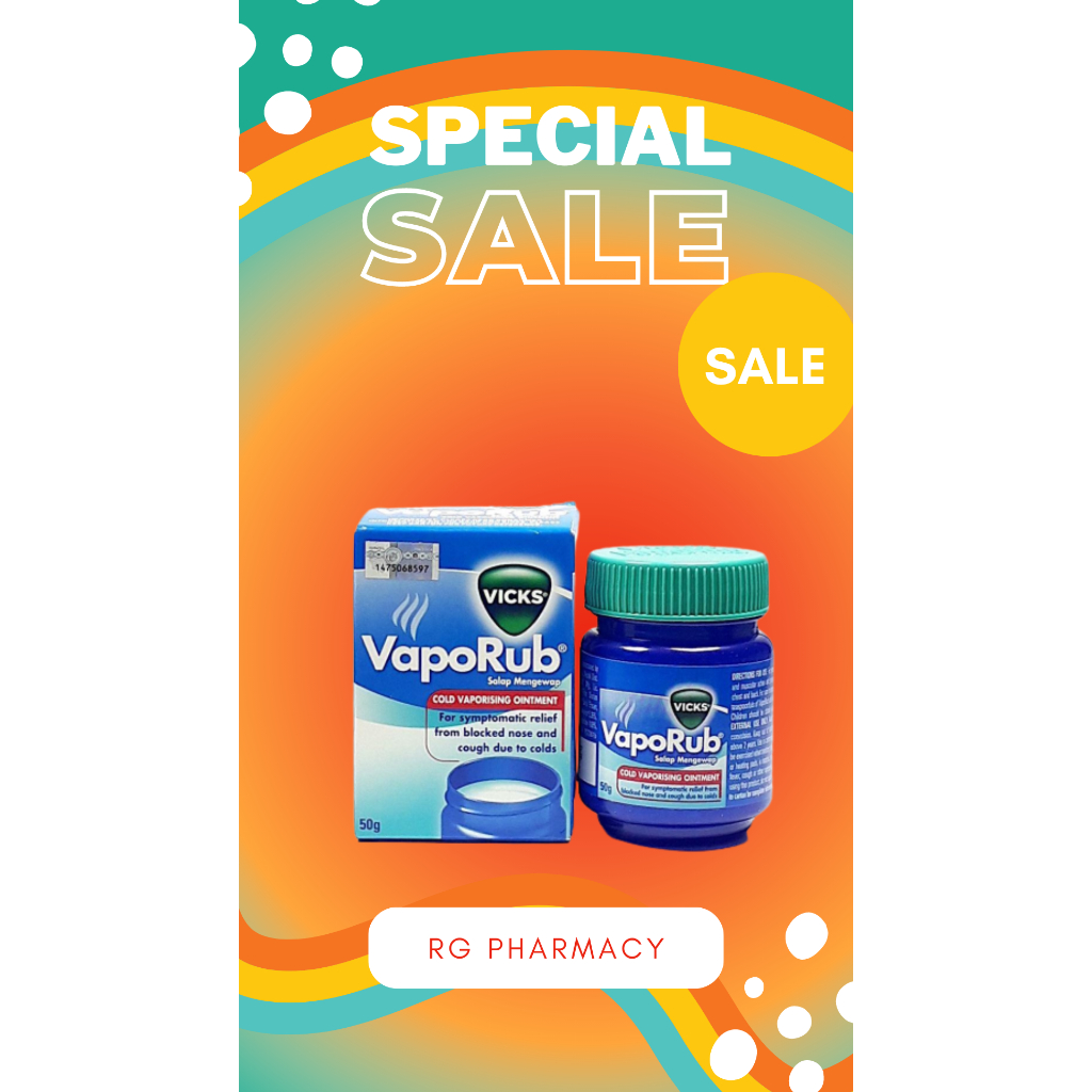 Vicks VapoRub Cold Vaporising Ointment 25G | Shopee Malaysia