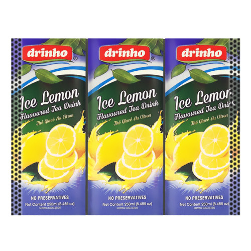 limau ais DRINHO ICE LEMON TEA 250ML*6 kotak minuman | Shopee Malaysia