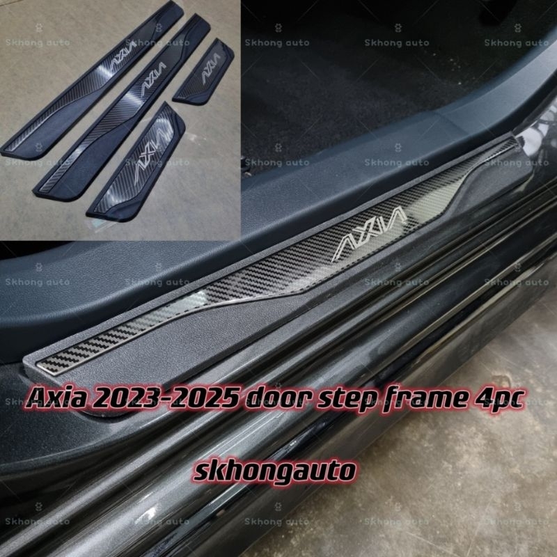 Perodua axia new 2023 accessories carbon fiber exterior decoration gear ...