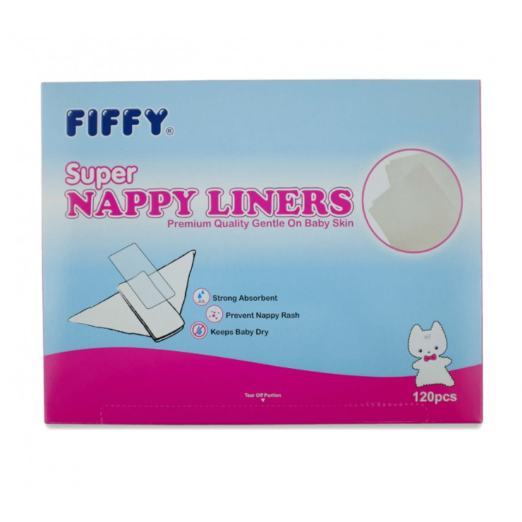FIFFY SUPER NAPPY LINERS (120 S) | Shopee Malaysia