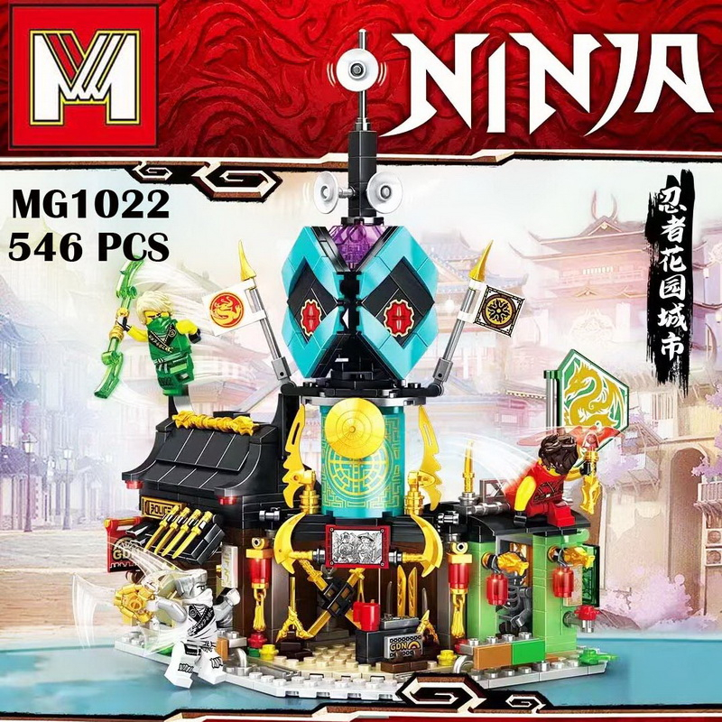 [BELA] MG BLOCKS MG1022 Ninja Going Series Ninja City Garden Ninja ...