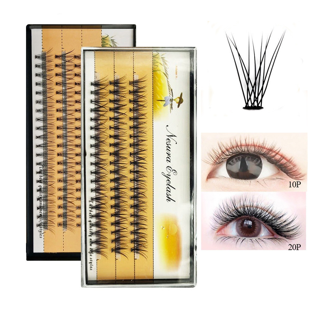 Lash Clusters D Curl DIY Eyelash Extensions Handmade Bundles Volume ...