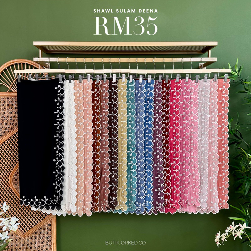 SHAWL SULAM DEENA BY BUTIK ORKED.CO PAGE 1 | Shopee Malaysia