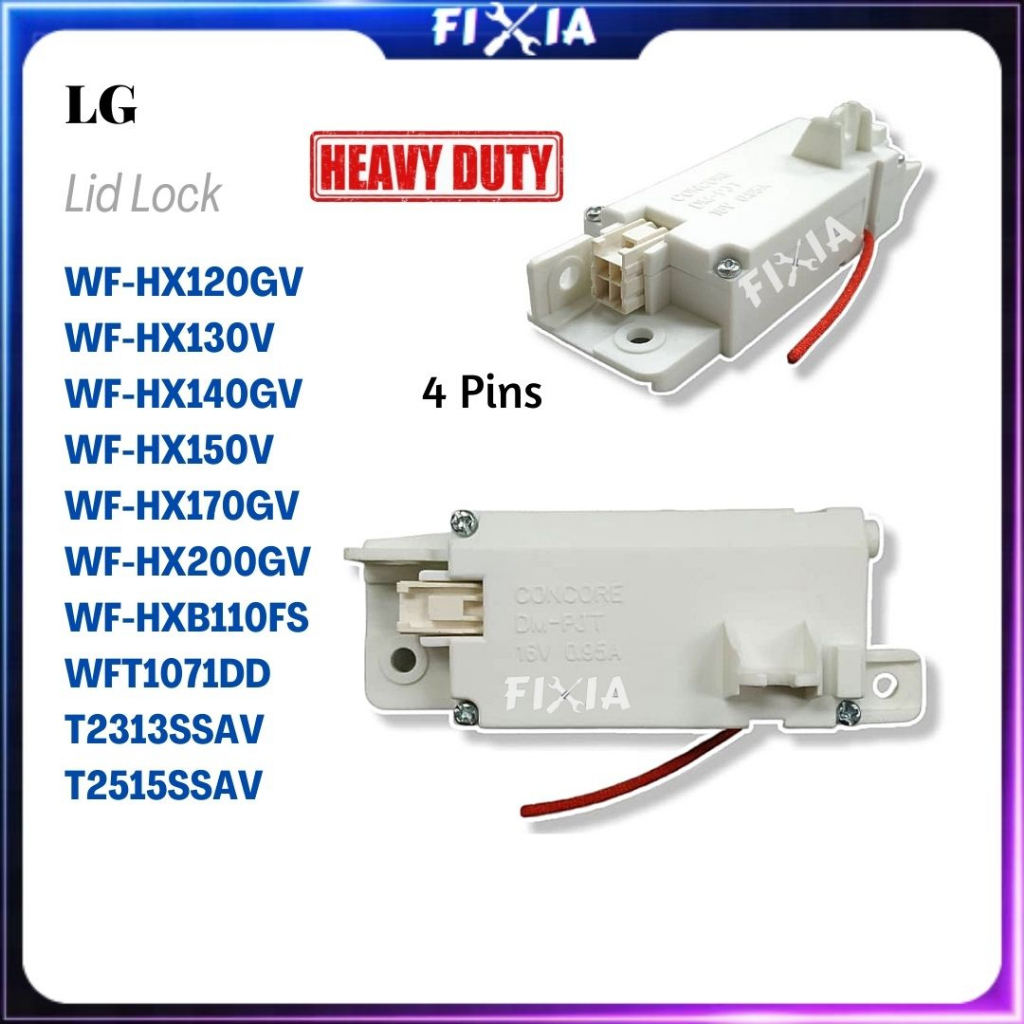 Heavy Duty LG WF-HX120GV WF-HX130V WF-HX140GV WF-HX150V WF-HX170GV Washing Machine Lid Lock Door ...
