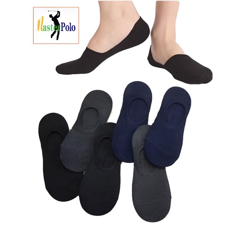 Masterpolo Dark Color Invisible Socks Stokin Cotton Stoking Unisex ...