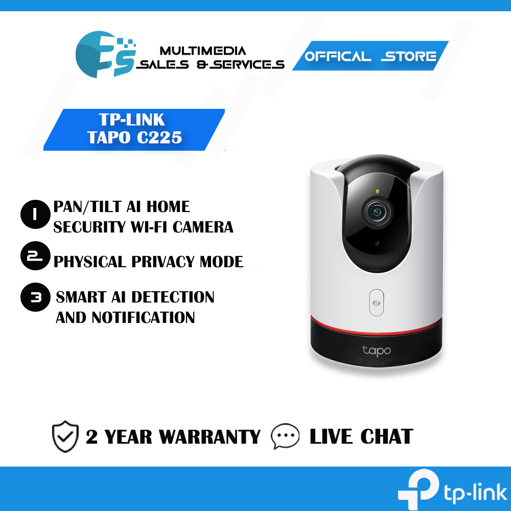 Tp-Link Tapo C225 Pan/Tilt AI Home Security Wi-Fi Camera | Shopee Malaysia