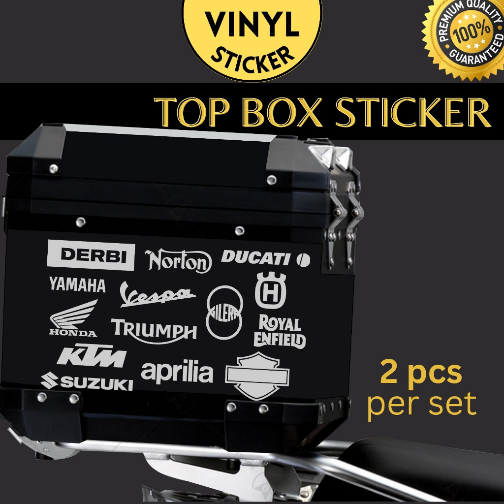 Top Box Sticker / Top Case Styling 45L 55L 65L (2 pcs Die-cut Vinyl ...