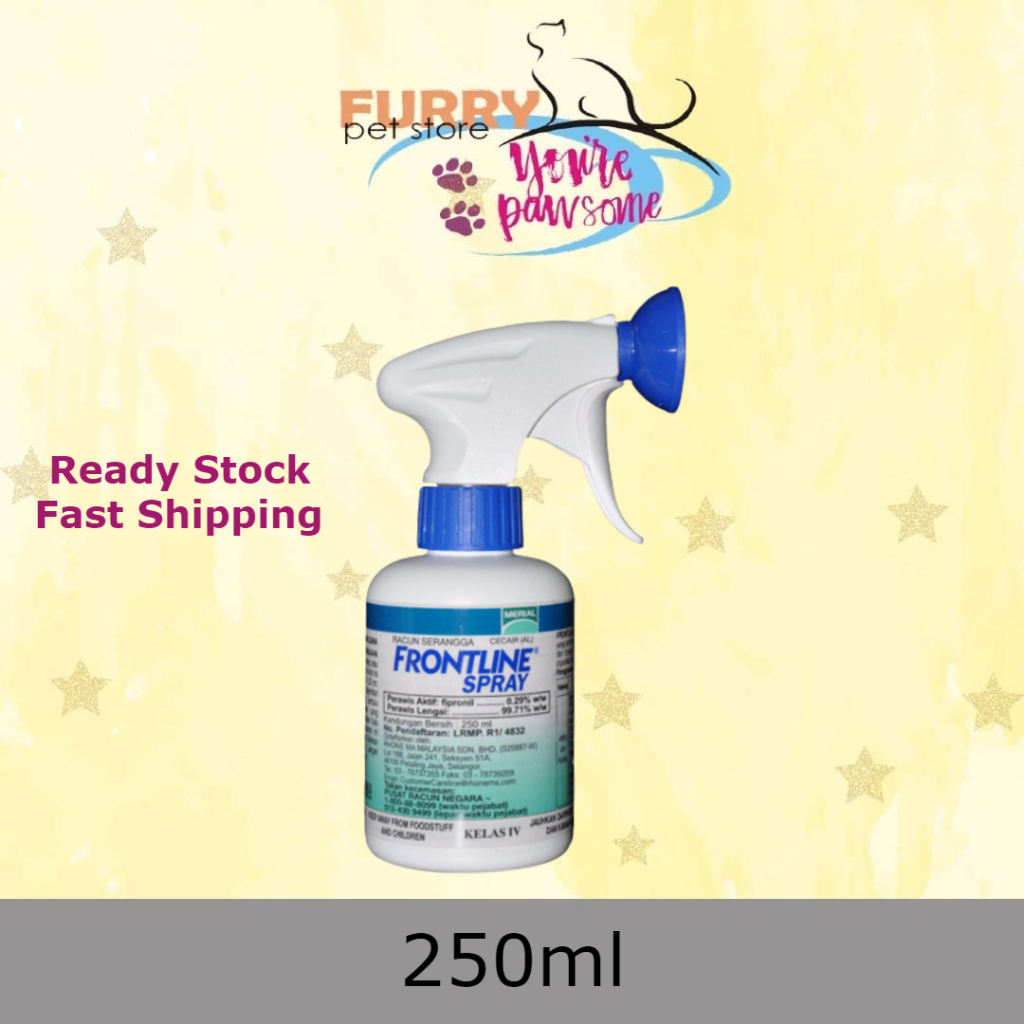 FRONTLINE Spray for Cat & Dog Anti Flea & Ticks Kutu (250ml) Ubat kutu ...