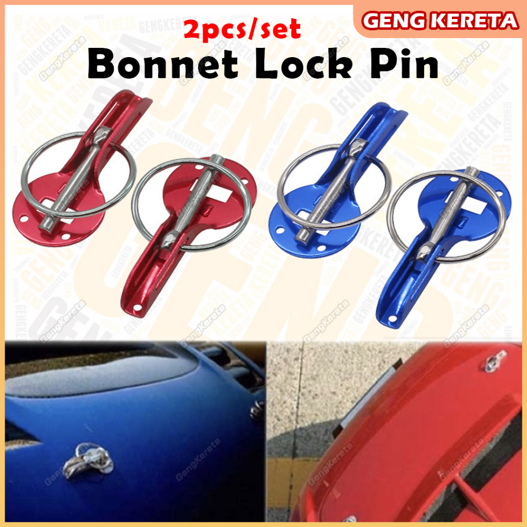 Pin DIY Car Mount Security Latch Kit Racing Universal Car Bonnet Lock ...