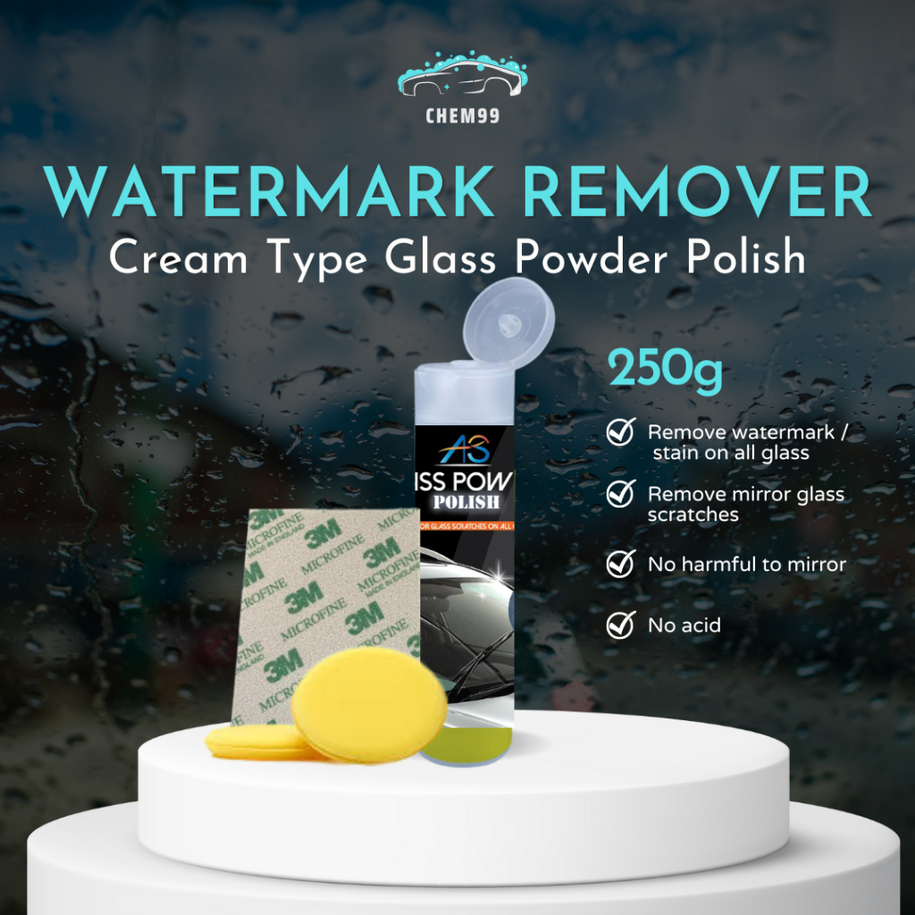 Glass Powder Polish & Watermark Remover (Cream Type) Watermark Cermin ...