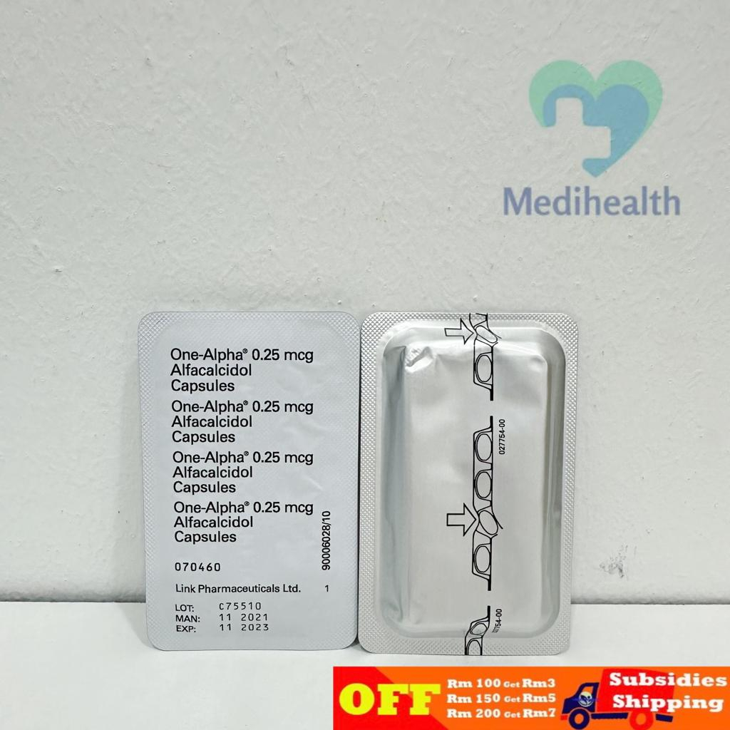 [EXP12/24]ONE ALPHA® 0.25mcg Caps (1strip 10'S) | Shopee Malaysia