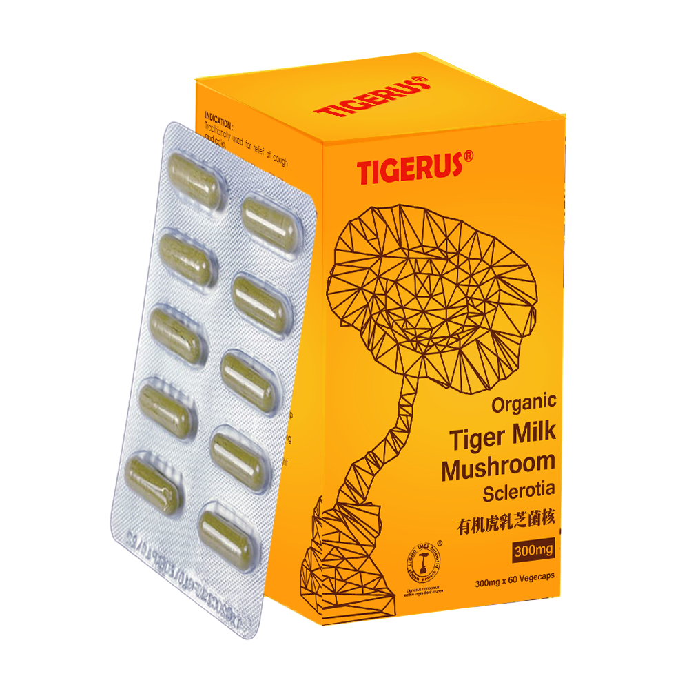 Tigerus Tiger Milk Mushroom Sclerotia 300mg (60s) 虎乳芝 老虎奶 | Shopee Malaysia