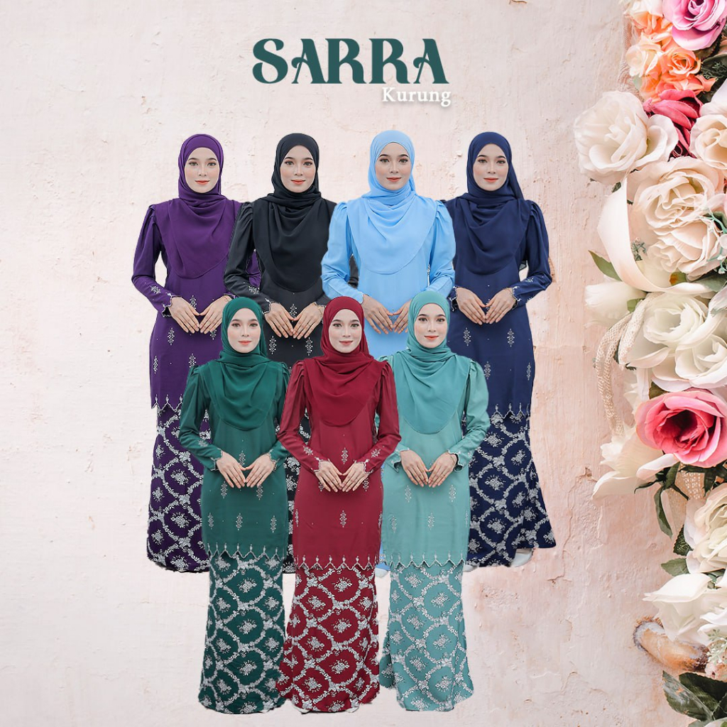Moff Kurung Moden Sarra Dewasa In 7 Colour I Kurung Moden I Tunang I ...