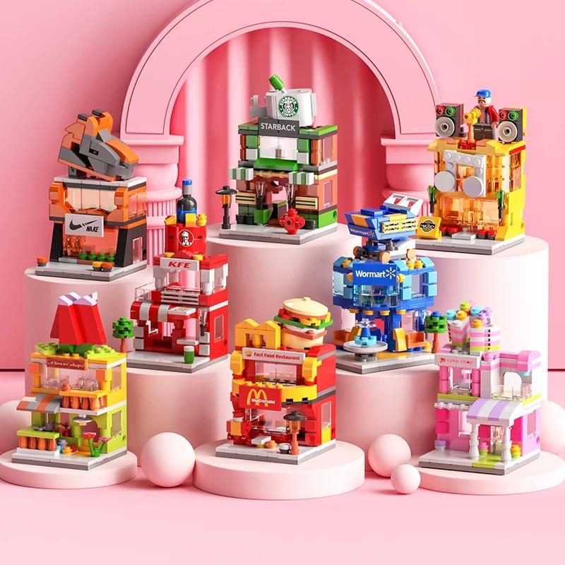 Kids Miniature Building Block Toys Compatible Street View Pretend Play ...
