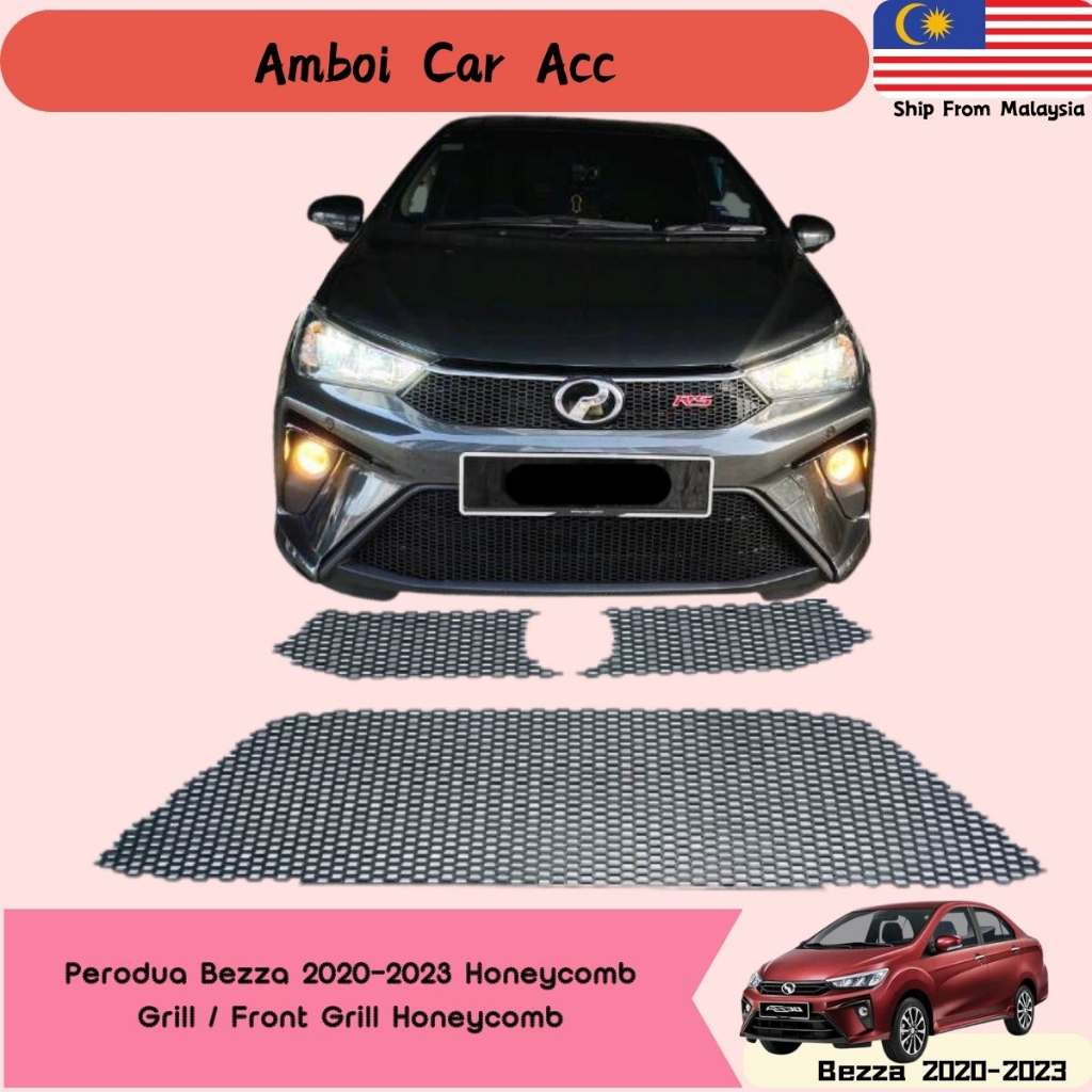 Perodua Bezza 2020-2023 Honeycomb Grill / Front Grill Honeycomb ...