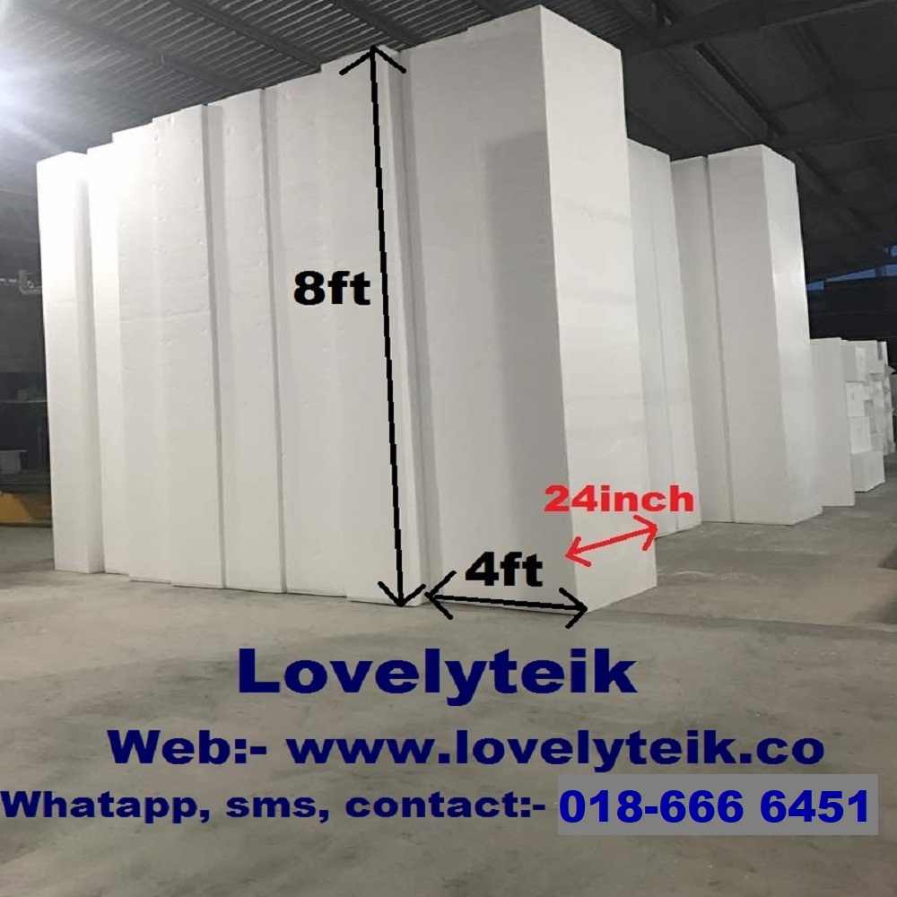 4 ft x 8 ft x 24 inches EPS Block Construction Polystyrene Board Floor ...