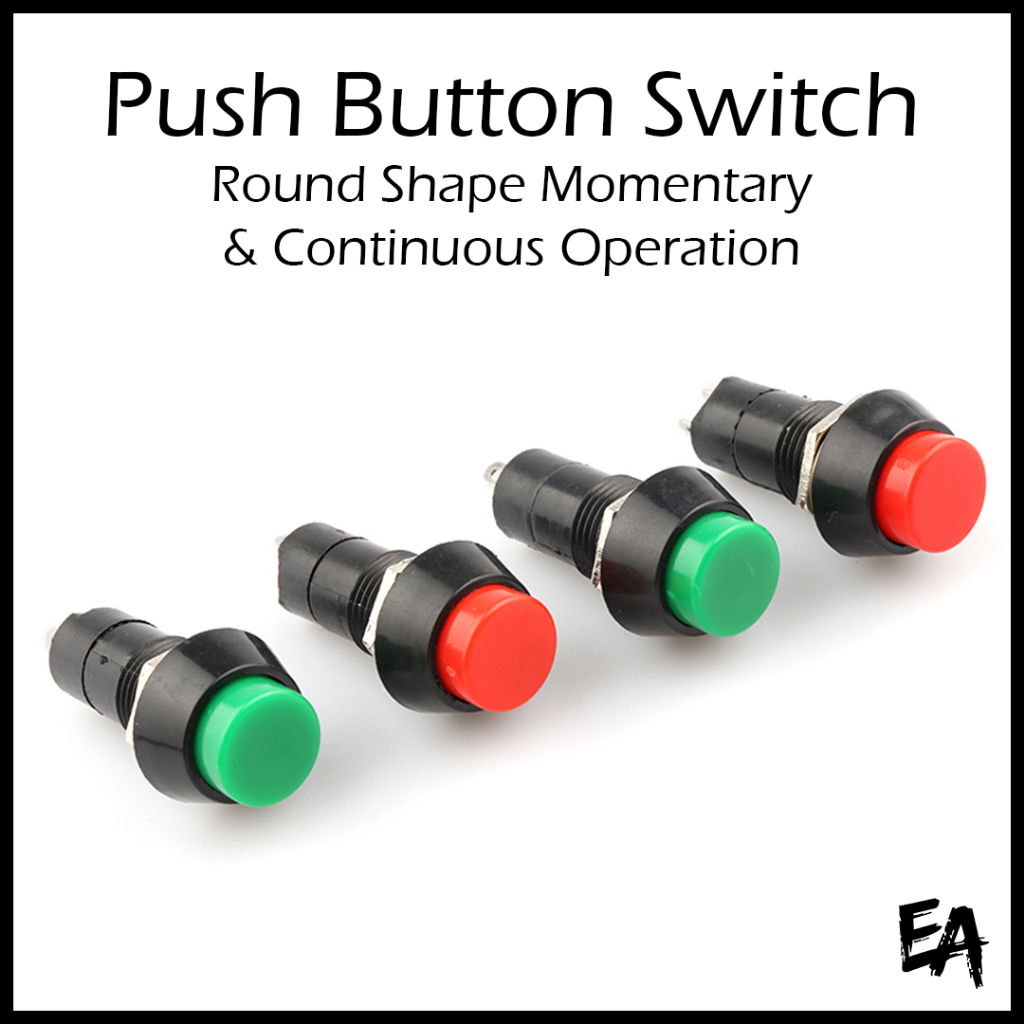 PBS-11A Self-Locking PBS-11B Momentary 12mm Round Push Button Switch ...