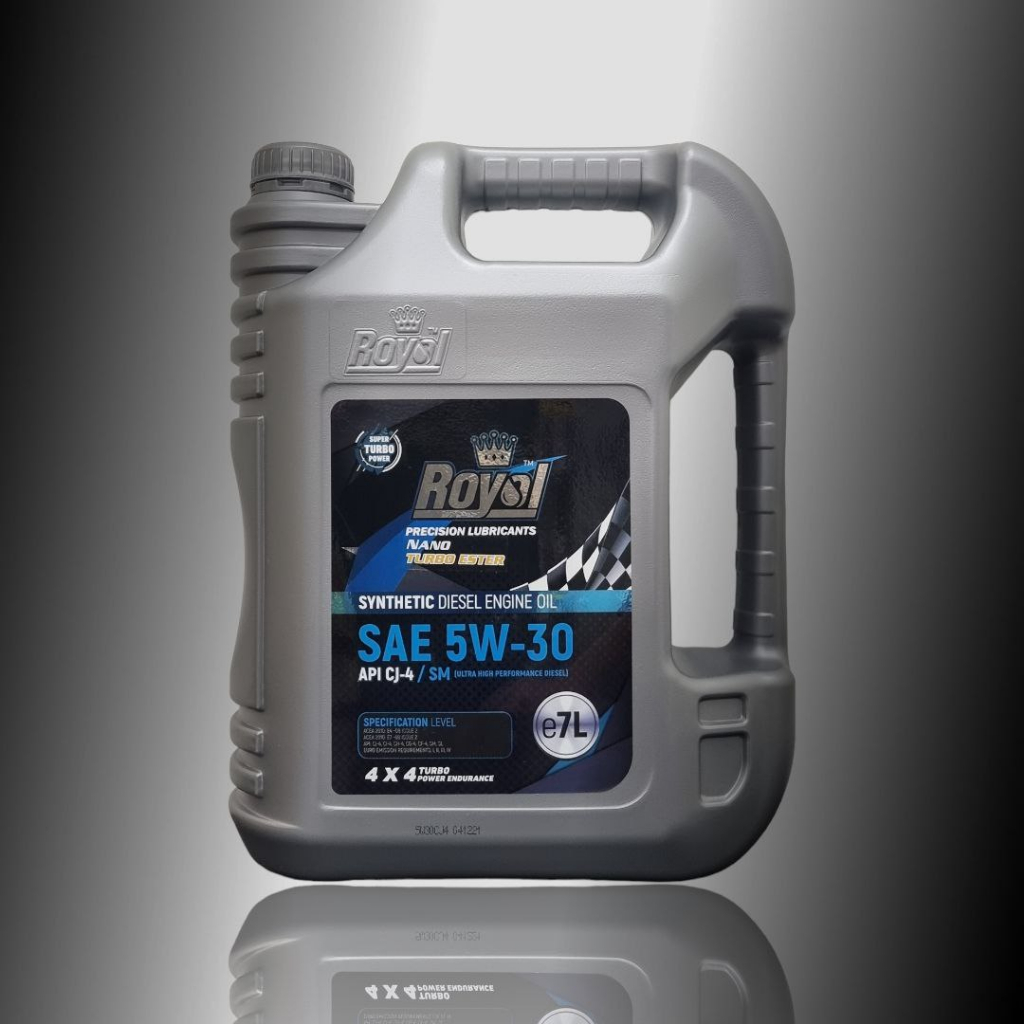 Royal Synthetic Diesel Engine Oil SAE 5W-30 API CJ-4/SM Nano Turbo Ester (7L) (4X4 HD Diesel ...