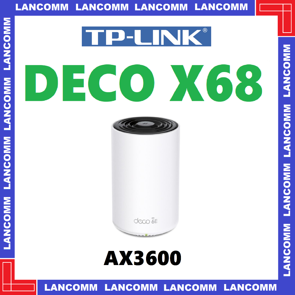 TP-LINK Deco X68 AX3600 Whole Home Mesh WiFi 6 System Router | Shopee ...