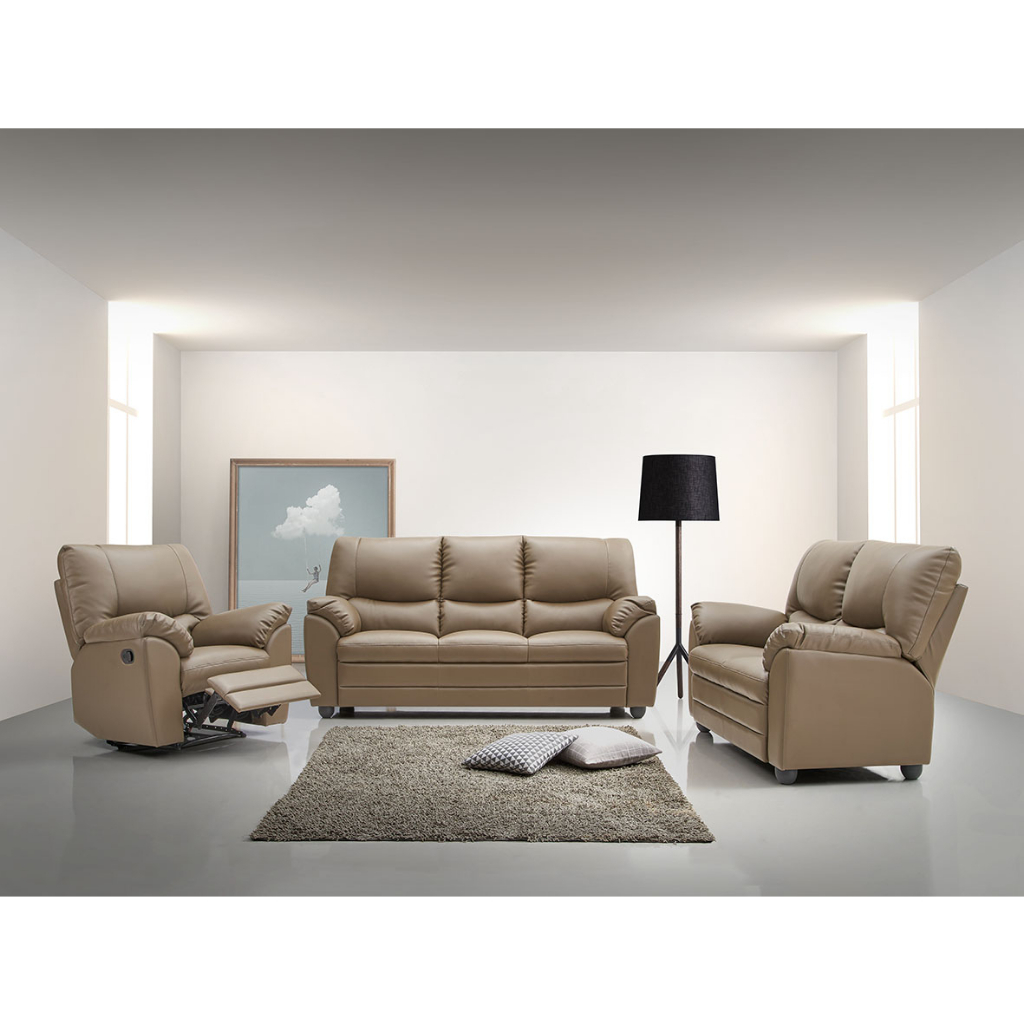 Caler Home Candy 1R + 2/3 Seater Sofa Set Living Room With Coffee Table ...