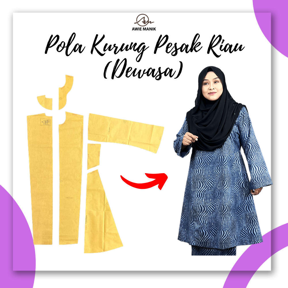 [DEWASA] POLA KURUNG PESAK RIAU AWIE MANIK | Shopee Malaysia