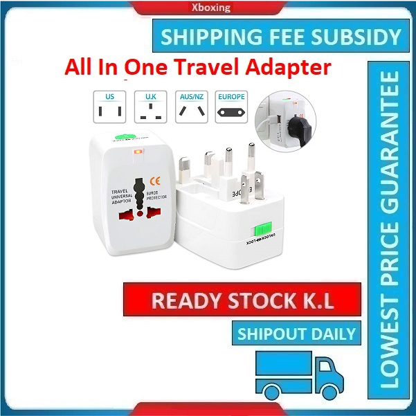 Universal Travel All In One Converter Adapter Plug | Shopee Malaysia