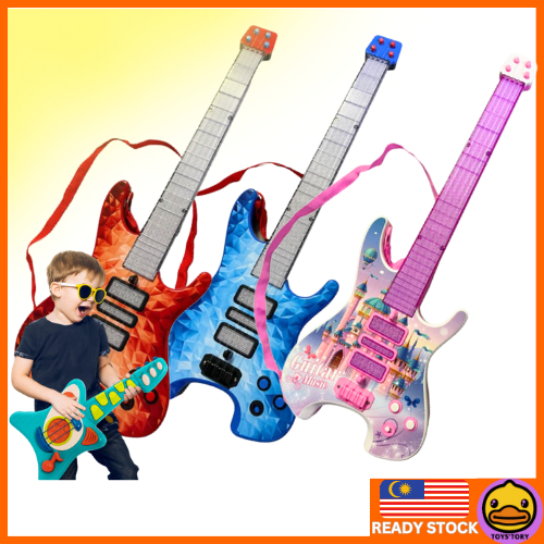 21" Guitar Toy Children Music Instrument Acoustic Gitar Mainan Budak ...