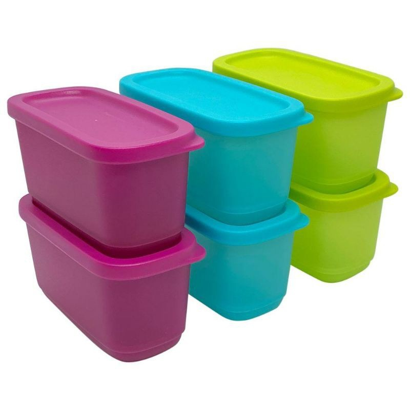(LOOSE/4PCS): Tupperware Cubix mini rectangular 250ml CUBIX mini box ...