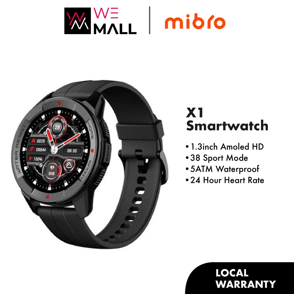 Xiaomi Mibro X1 Smartwatch Amoled HD Screen SpO2 Heart Rate Monitoring ...