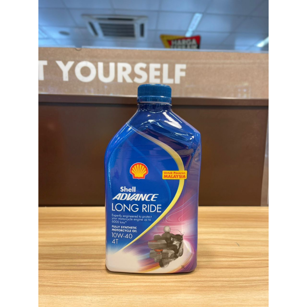 SHELL ADVANCE LONG RIDE 10W-40 (1L) (100% ORIGINAL LUBRICANT OIL FROM ...