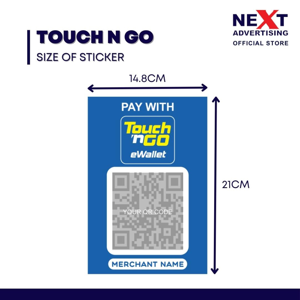 Premium A5 Size QR Code Payment Sticker | Sticker only | Shopee Malaysia