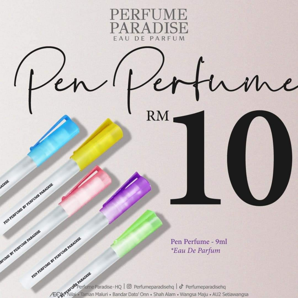ORIGINAL PEN PERFUME 9ml / 10ml PARADISE EXCLUSIVE FOR HER & HIM ...