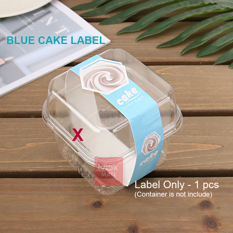 Plastic & Paper Food Label Self-adhesive Baking Sticker Label Cake Box ...