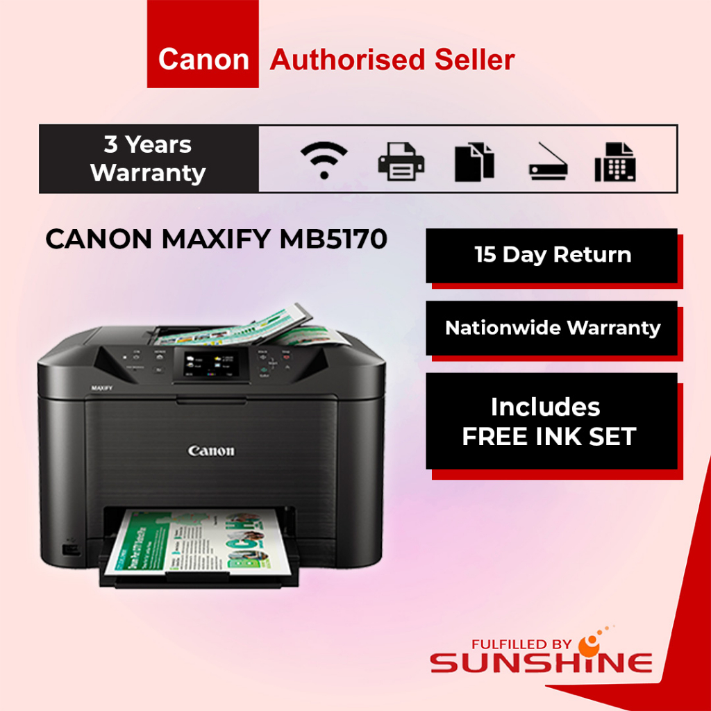 Canon MAXIFY MB5170//MB5470 High Speed Multi-Function Business Printer ...