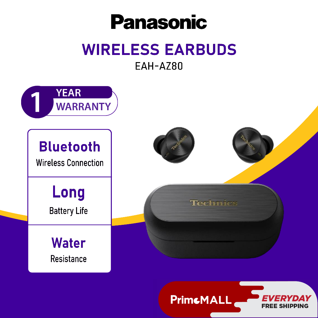 PANASONIC EAH-AZ80 TRUE WIRELESS NOISE CANCELLING EARPHONES WITH ...