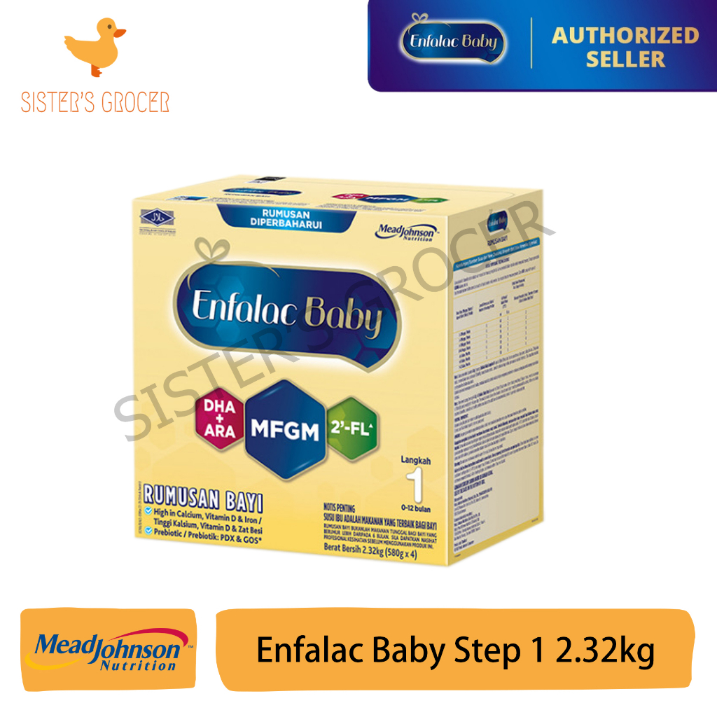 Enfalac Baby Step 1 Milk Formula 0-12m 900g/1.74kg/2.32kg | Shopee Malaysia