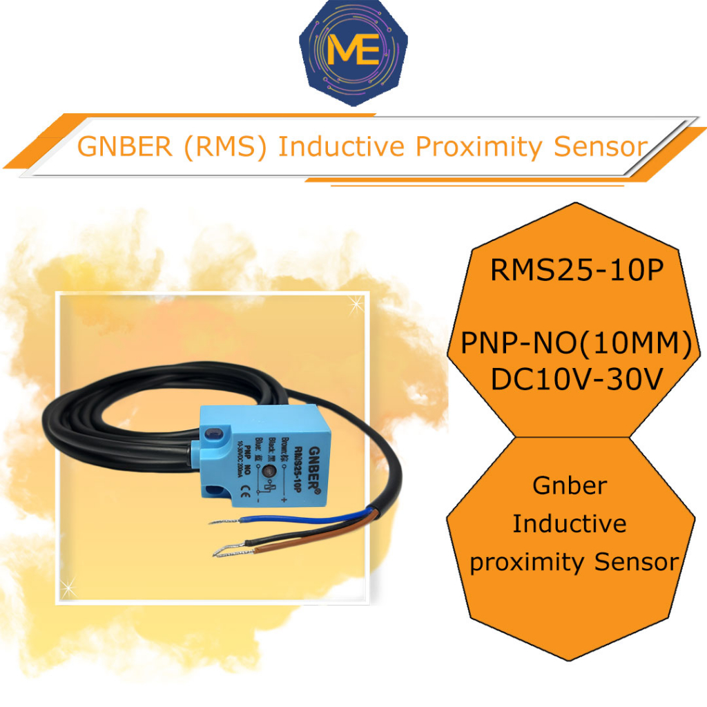 (1pc) GNBER ( RMS ) Inductive Proximity Sensor Rectangular Type ( DC ...