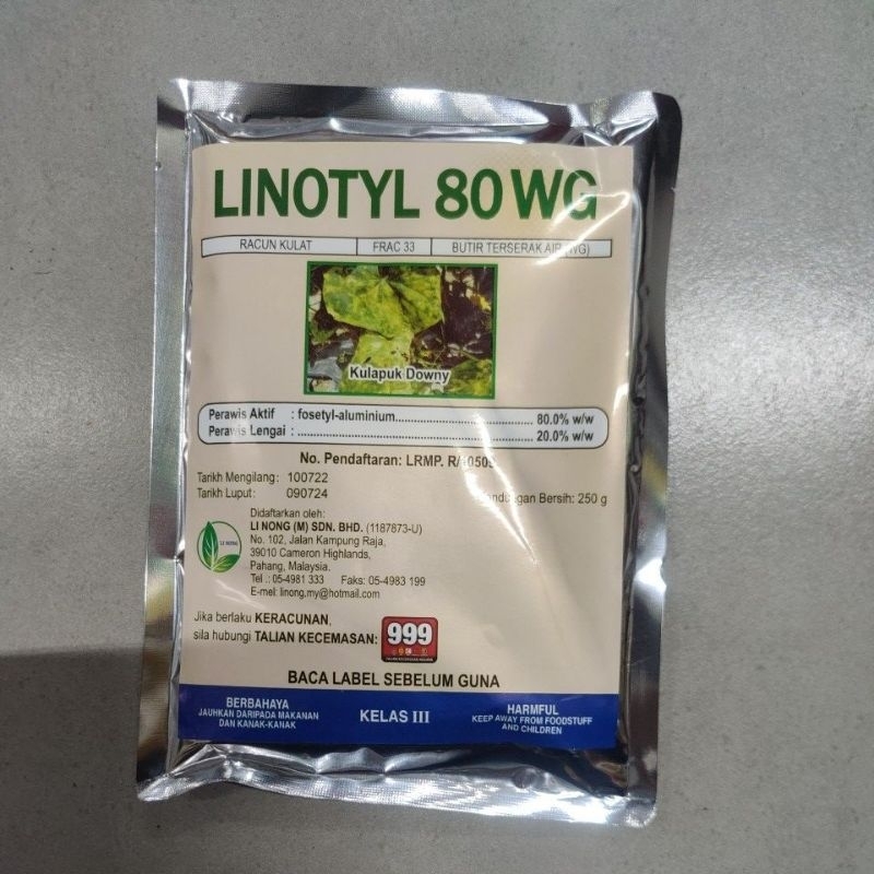 racun kulat kulapuk downy fosetyl-aluminium, LinotyL 80wg sayur ...