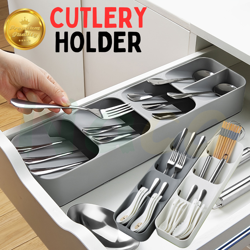Cutlery Holder Cutlery Organiser Tray Spoon Holder Kitchen Spoon ...