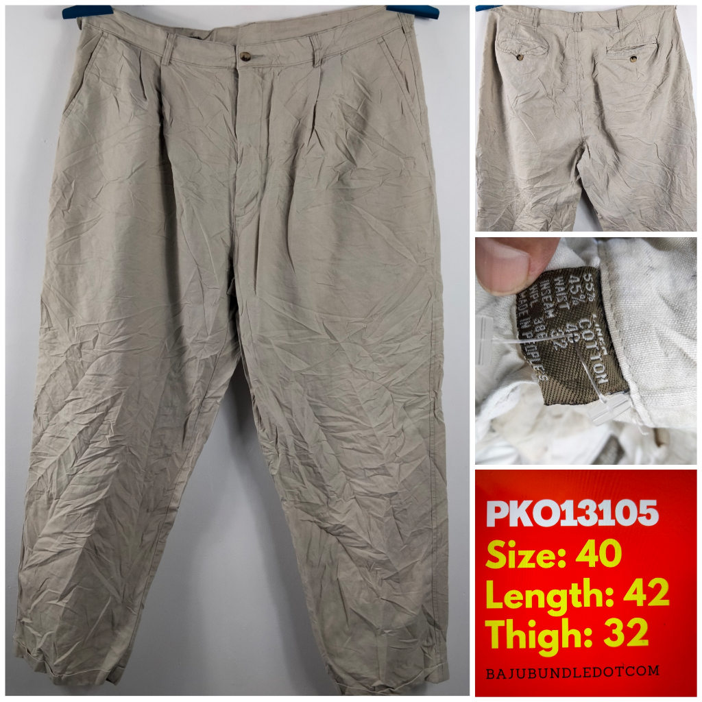 Seluar Slack bundle lelaki (Size 40-42) Oversize Bundle Pants Men ...