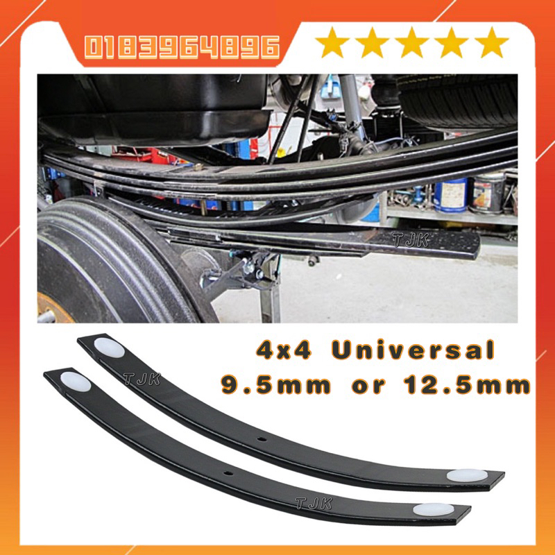2pcs 9.5mm & 12.5mm Add A Leaf Helper Leaf Spring 35mm-50mm For Hilux ...