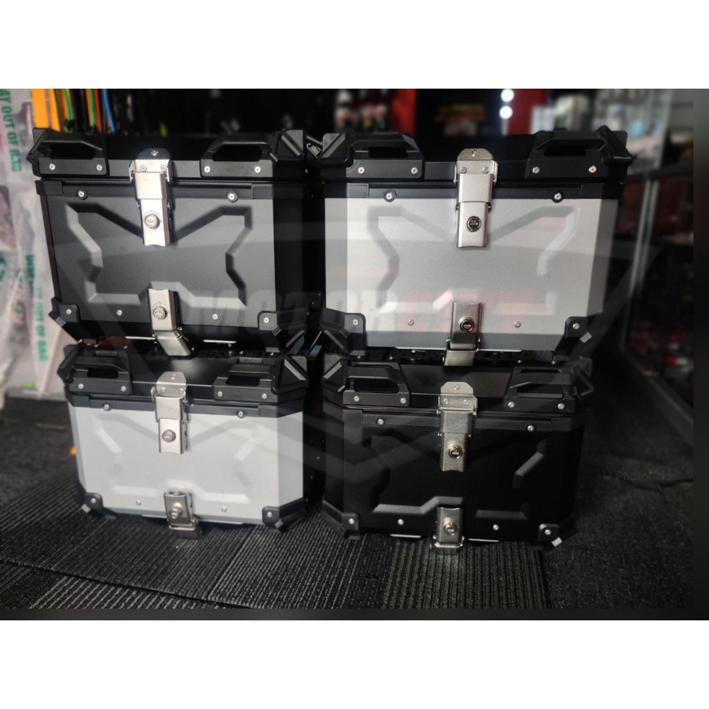 45L ALUMINIUM TOP BOX X DESIGN KOTAK MOTOSIKAL PETI ALUMINIUM BOX ...