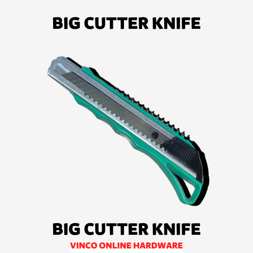 18mm Big Cutter Knife Cutting Utility Knife Plastic Refillable Cutter ...