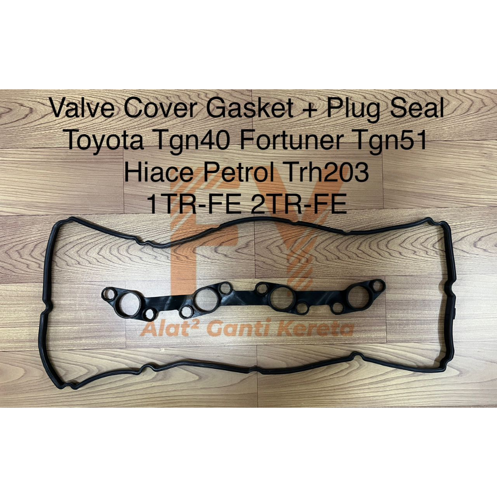 VALVE COVER GASKET + PLUG SEAL TOYOTA INN0VA TGN40 FORTUNER TGN51 HIACE ...