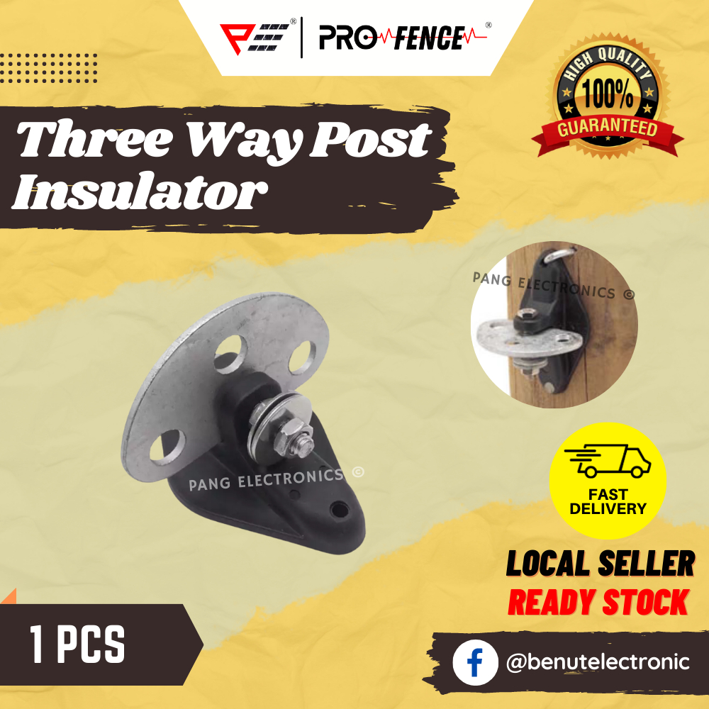 Pro Fence 3 Way Post Insulator 3 Way Activator Post Insulator Electric ...