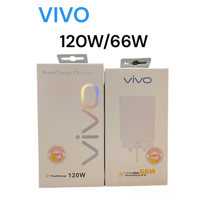 Vivo 120W/66w Fast Charger Flash Charge Adapter With Type-C Cable For V20 V21 V23 X50 X60 X70 ...