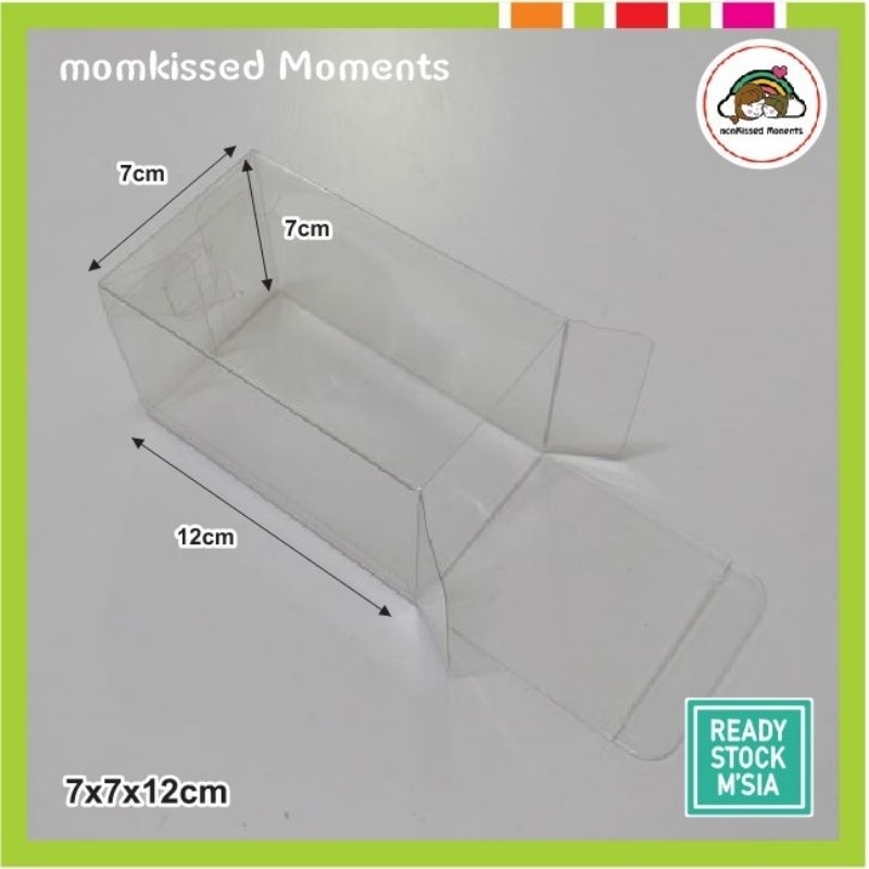 🎀Msia🇲🇾Stock🎀 7x7x12cm PVC Clear Box Plastic Transparent Box Kotak ...