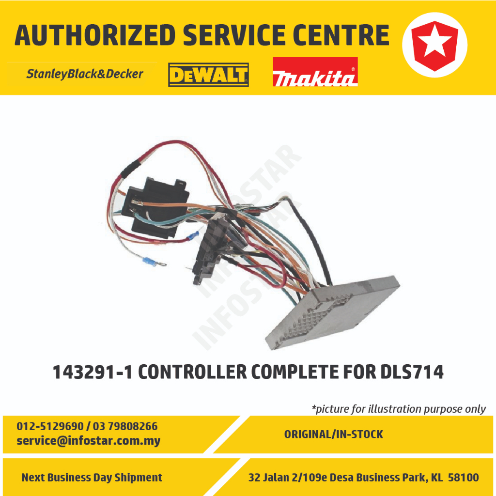 ORIGINAL MAKITA CONTROLLER COMPLETE (143291-1) FOR DC SLIDE COMPOUND ...