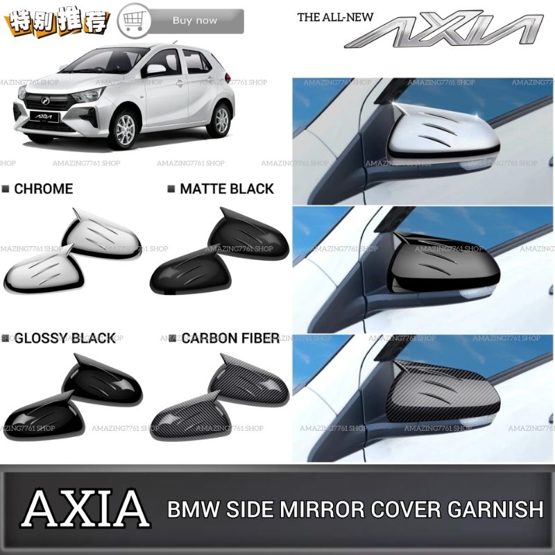 AMAZING PERODUA NEW AXIA 2023-2024 CAR REARVIEW SIDE MIRROR COVER ...