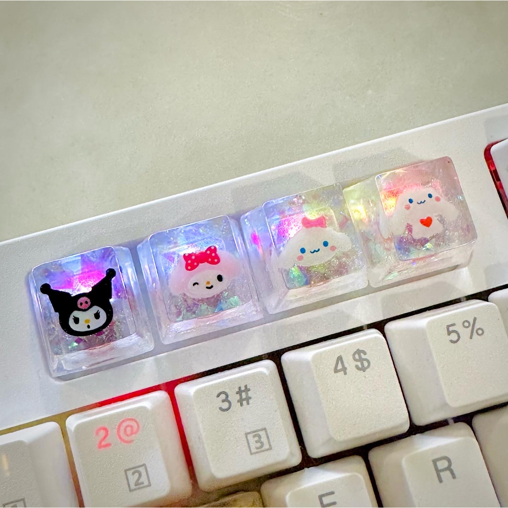 Kkei Sanrio Keycaps for Mechanical Keyboard Cherry MX Switches ...